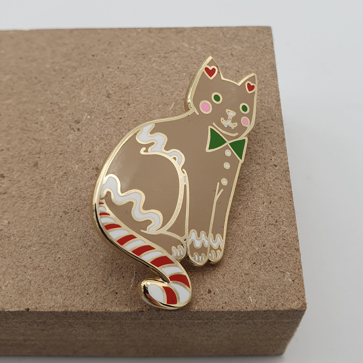 Gingerbread Cat Enamel Pin | Sir Mittens