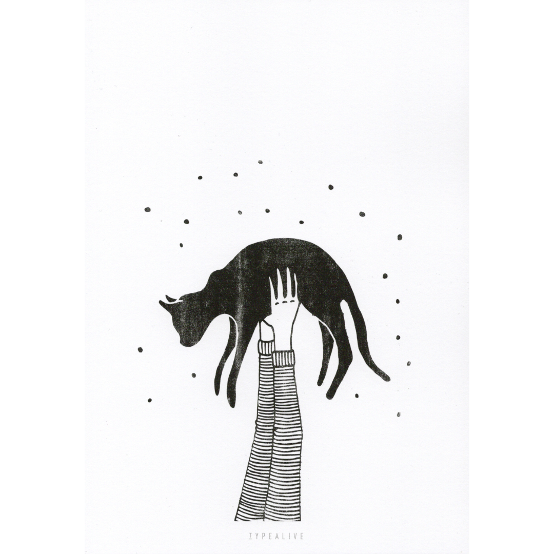 Postkarte "Hi Cat" | Sir Mittens